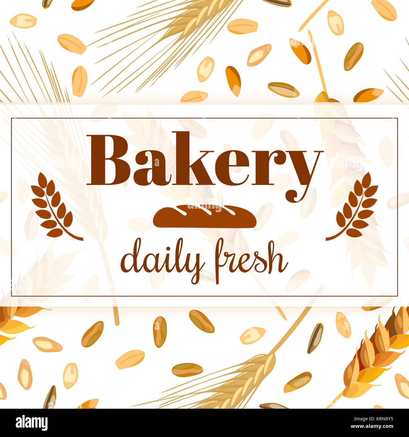 Bakery banner. Vintage vector illustration Stock Photo - Alamy