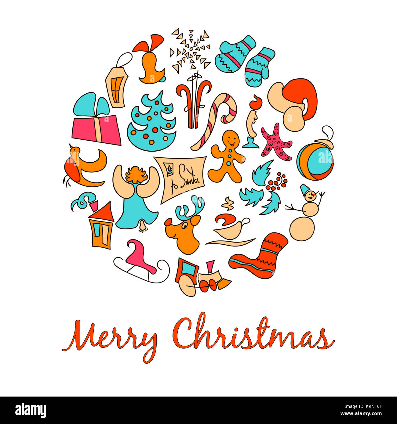 Christmas cartoon images hi-res stock photography and images - Alamy
