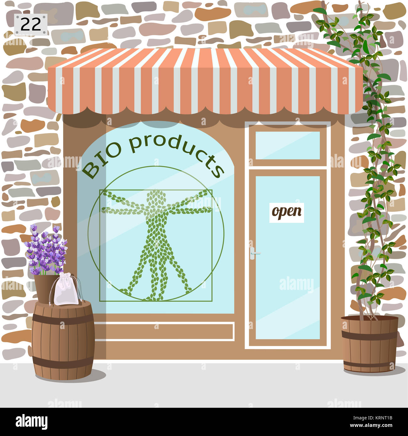 Bio products shop. Organic products store Stock Photo - Alamy