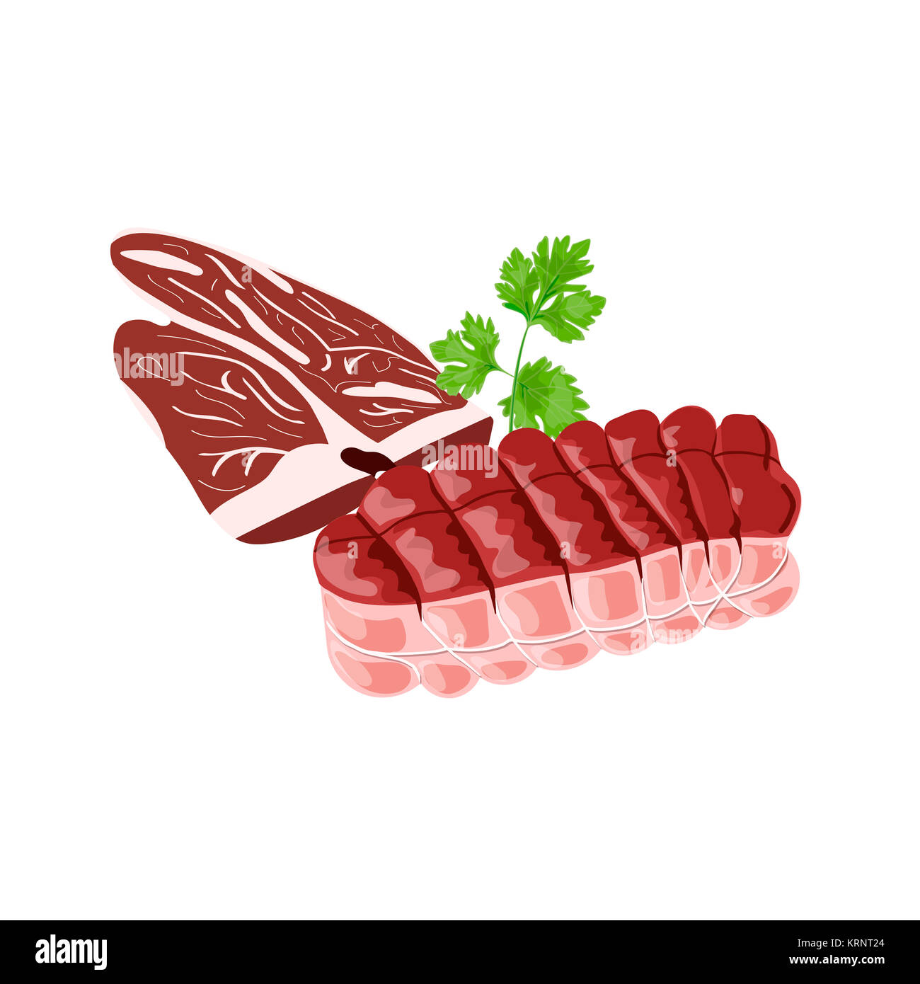 Fresh cuts meat on Cut Out Stock Images & Pictures - Alamy