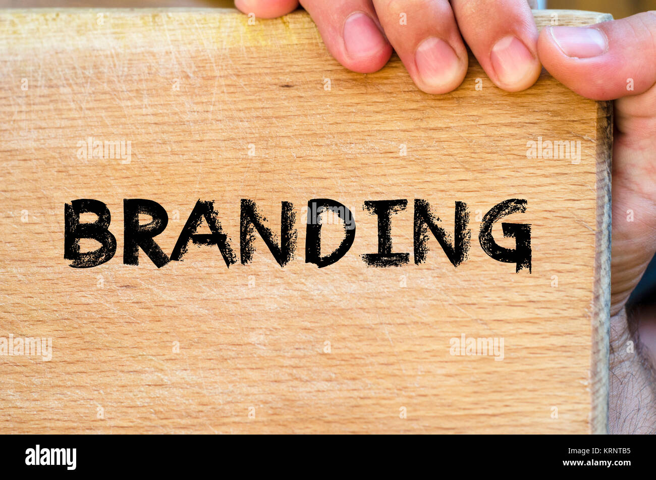 Branding text concept Stock Photo - Alamy