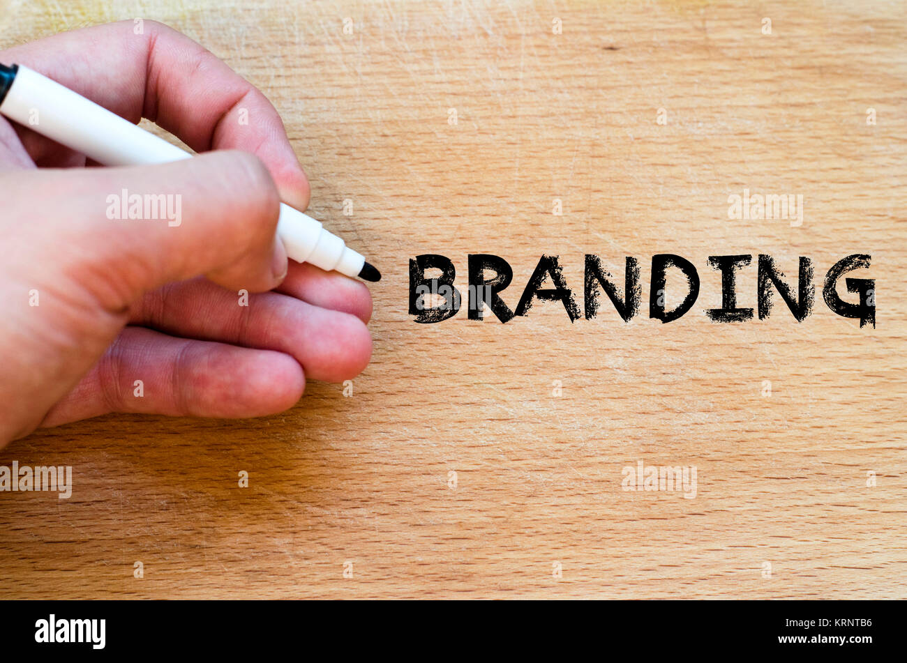 Branding text concept Stock Photo - Alamy