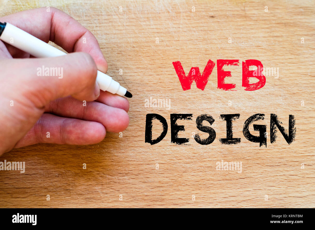 Web design text concept Stock Photo - Alamy