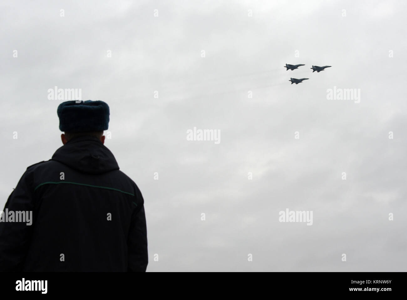 MIG-29 (MIG-29SMT) "Fulcrum" fighter aircrafts landing after mission at ...
