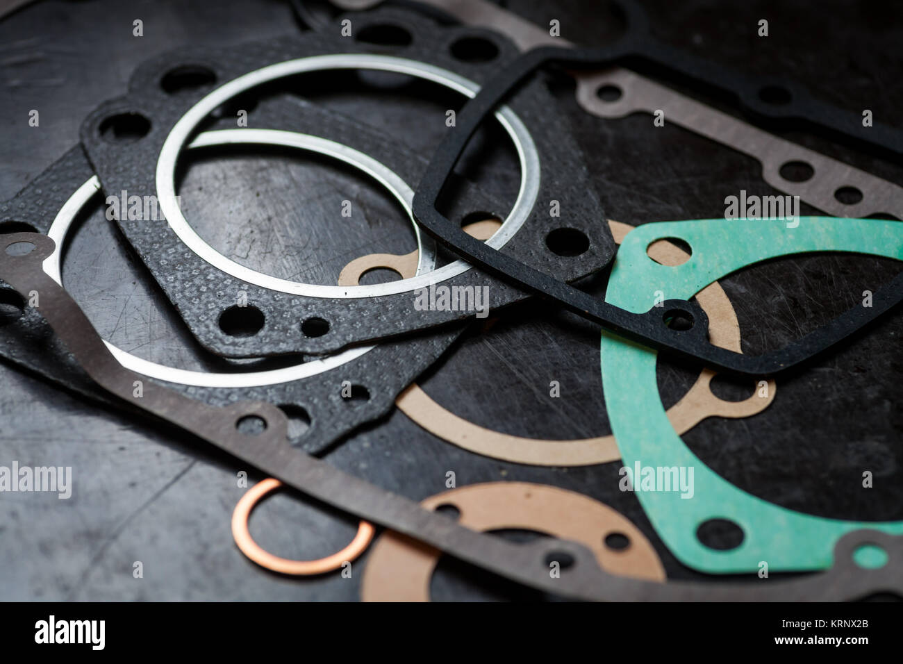 Various engine gaskets Stock Photo - Alamy