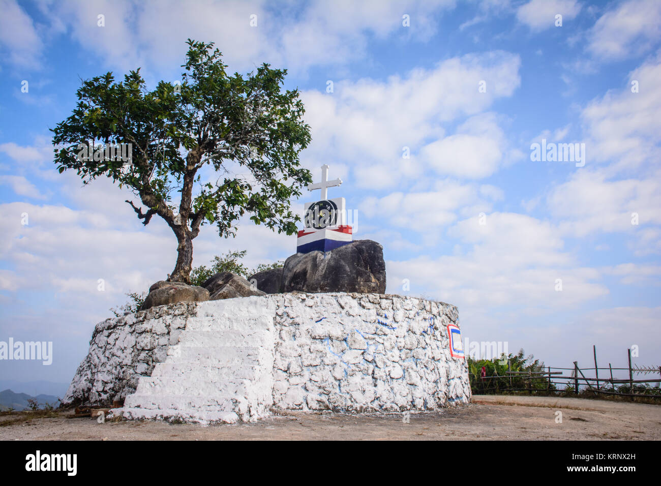 beautiful place with cloudy sky, at the top of Kayin New Year Hill ...