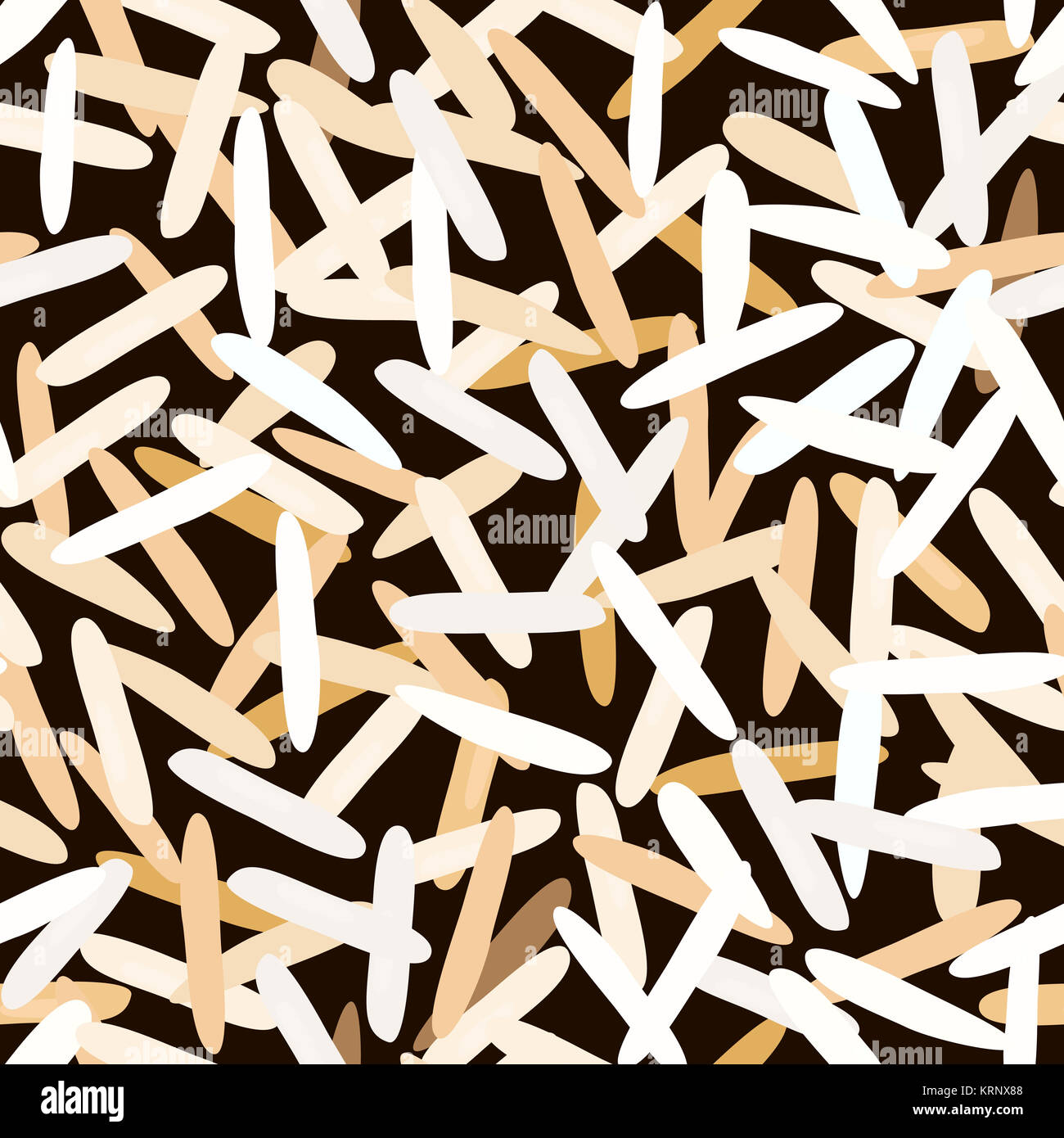 Seamless pattern different types of rice Stock Photo - Alamy