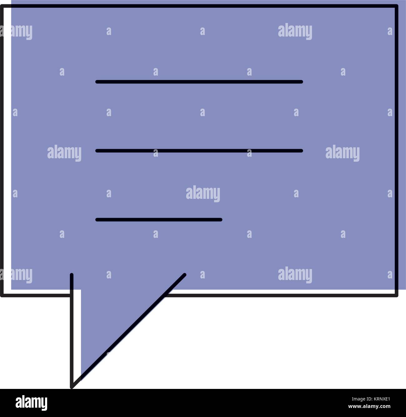 square dialogue speech with tail in watercolor silhouette Stock Vector ...