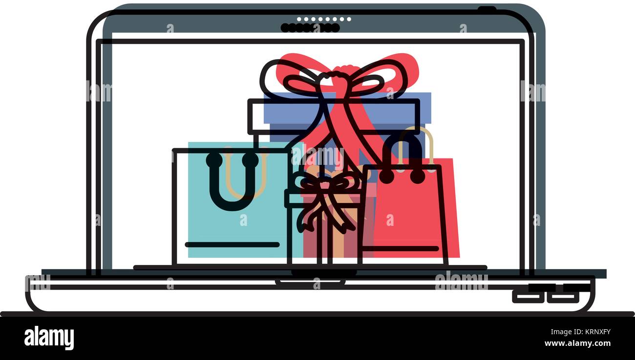 Shopping bags silhouette Stock Vector Images - Alamy