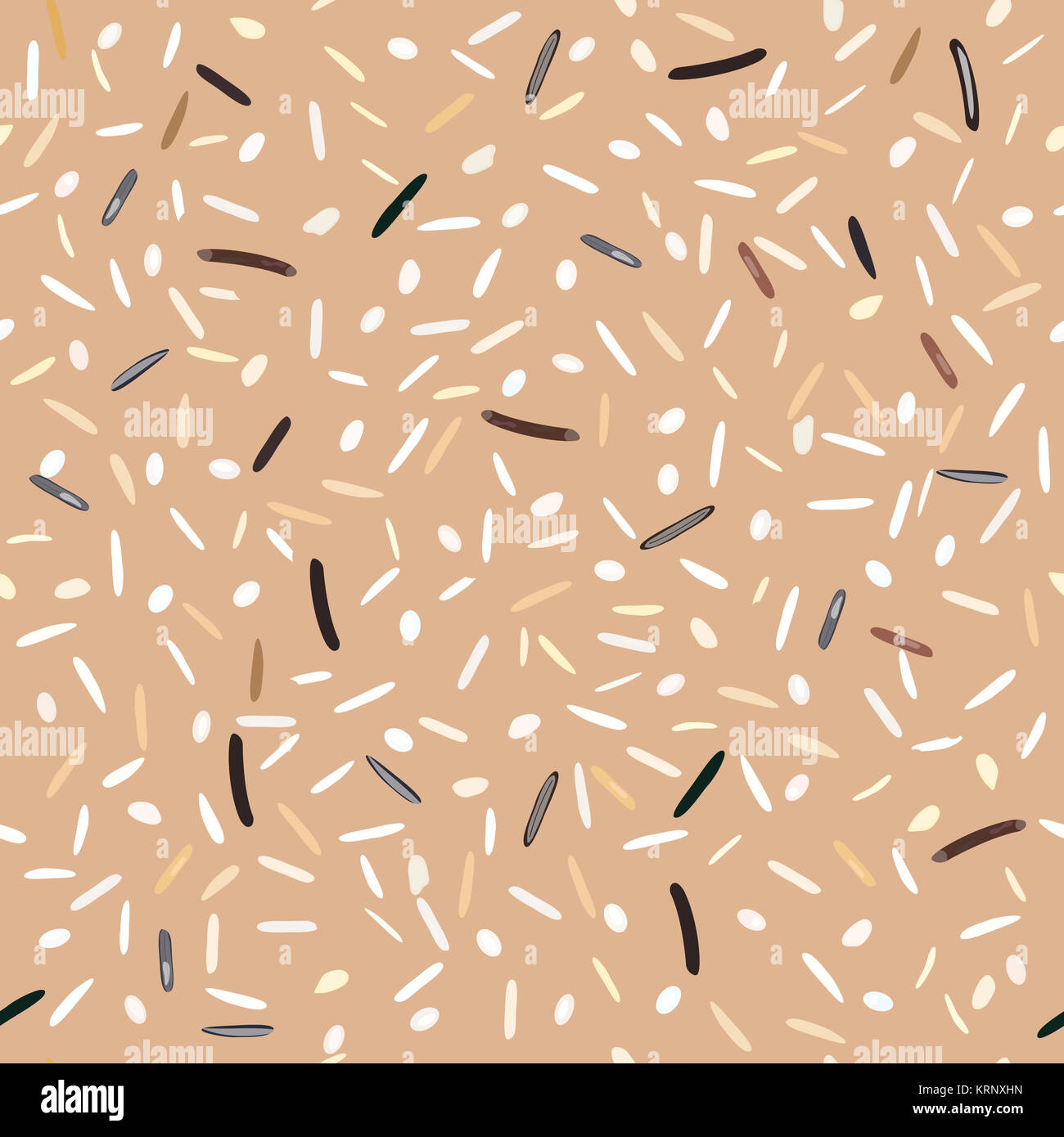 Seamless pattern different types of rice Stock Photo - Alamy