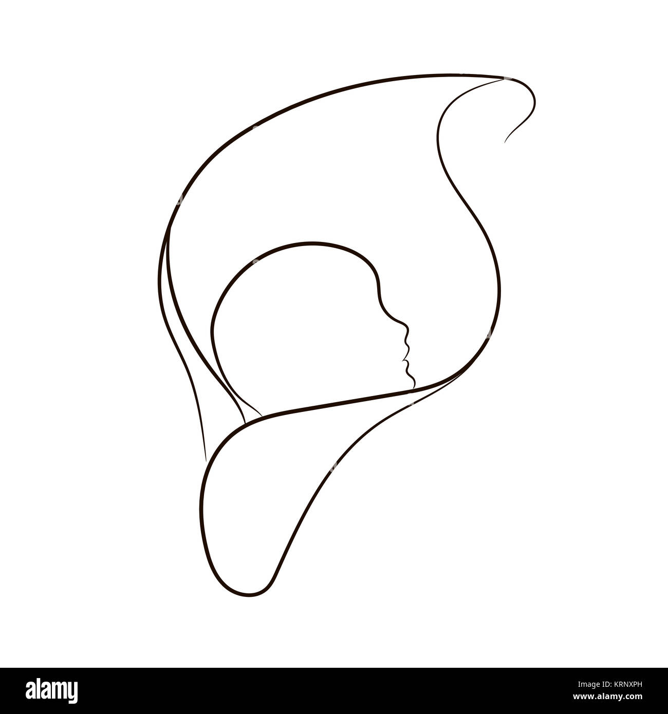 Symbol of natural Childbirth Stock Photo - Alamy