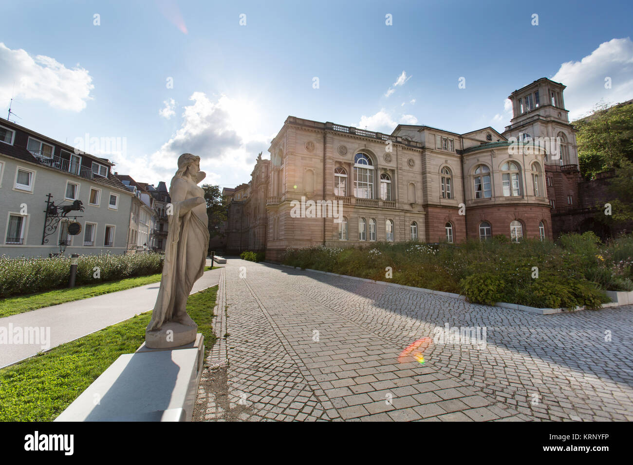 City of Baden-Baden, Germany. Picturesque view of the south and west ...
