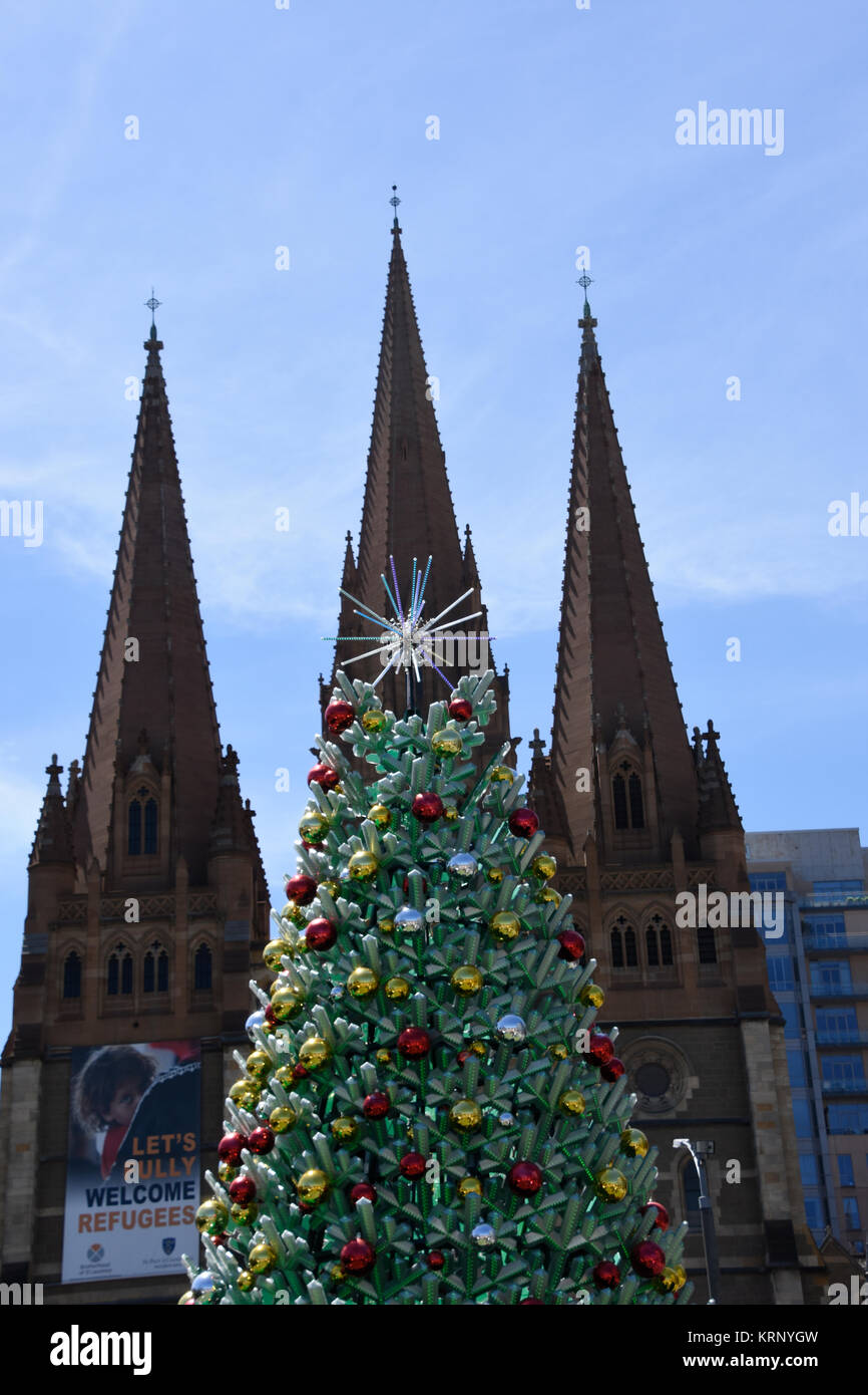 Victoria square christmas tree hi-res stock photography and images - Alamy