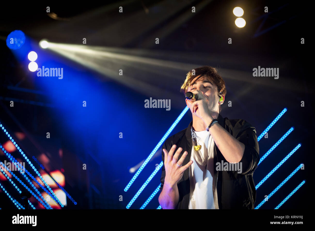 Riki performing live on stage at the Atlantico in Rome, Italy ...