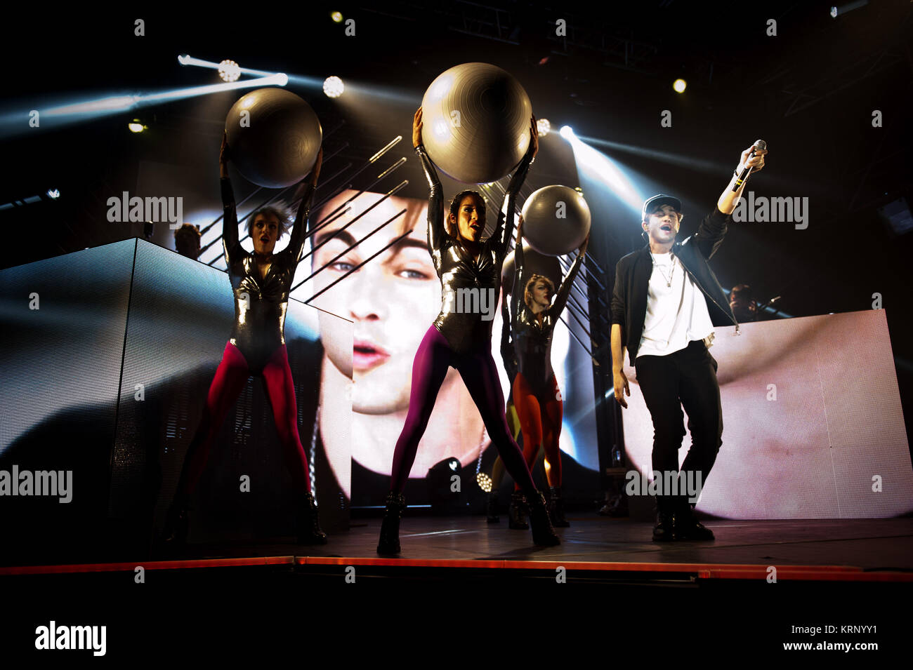 Riki performing live on stage at the Atlantico in Rome, Italy ...