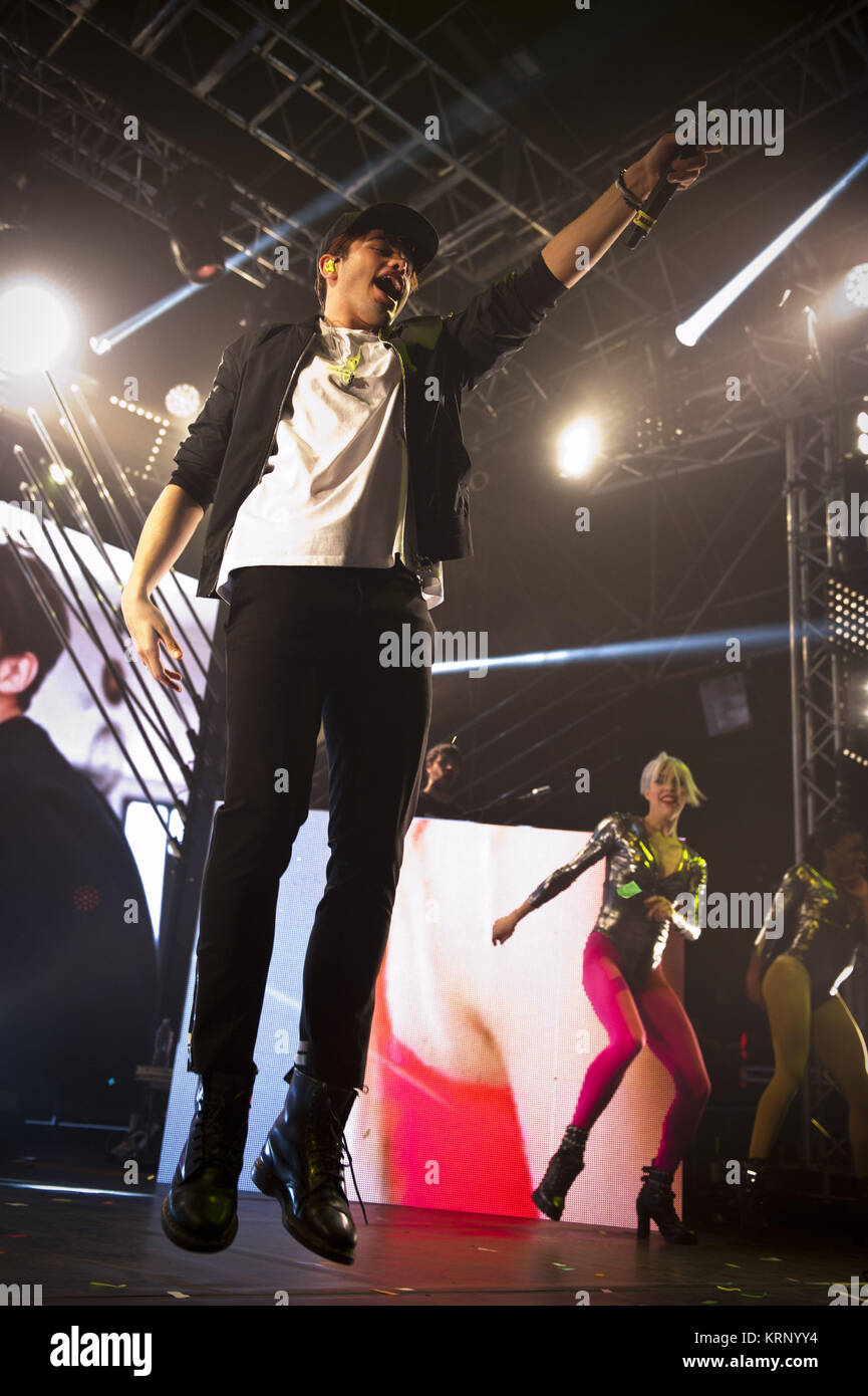 Riki performing live on stage at the Atlantico in Rome, Italy ...