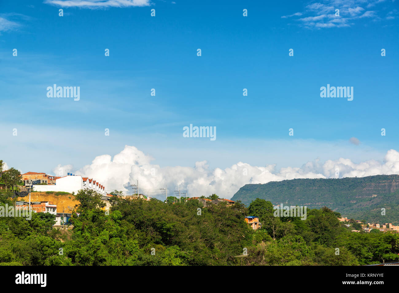 House on a Hill View Stock Photo - Alamy