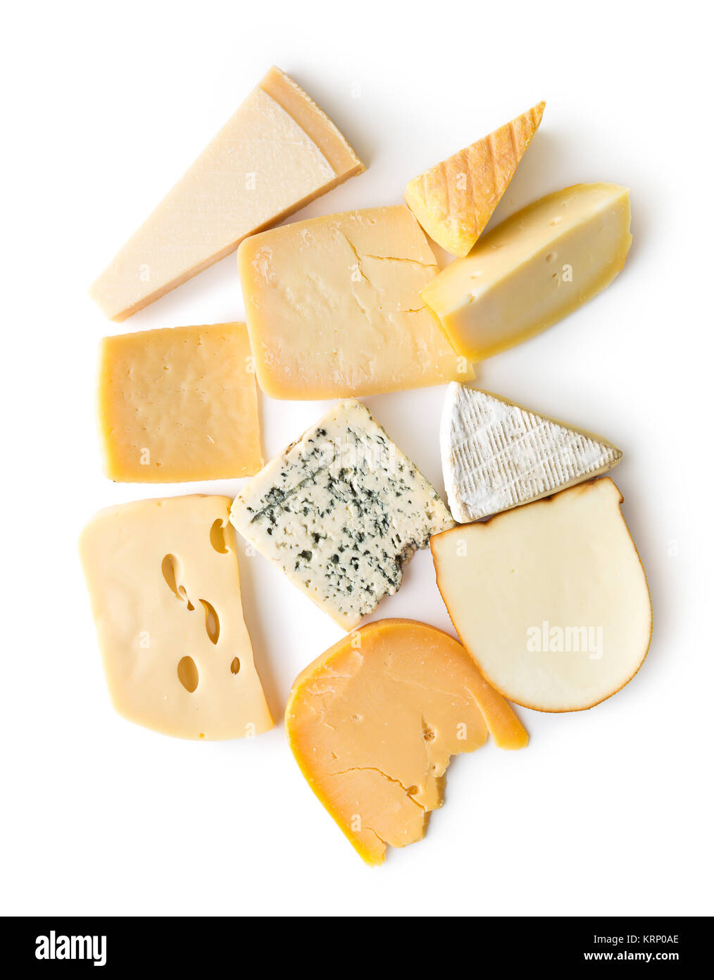 Different kinds of cheeses Stock Photo - Alamy