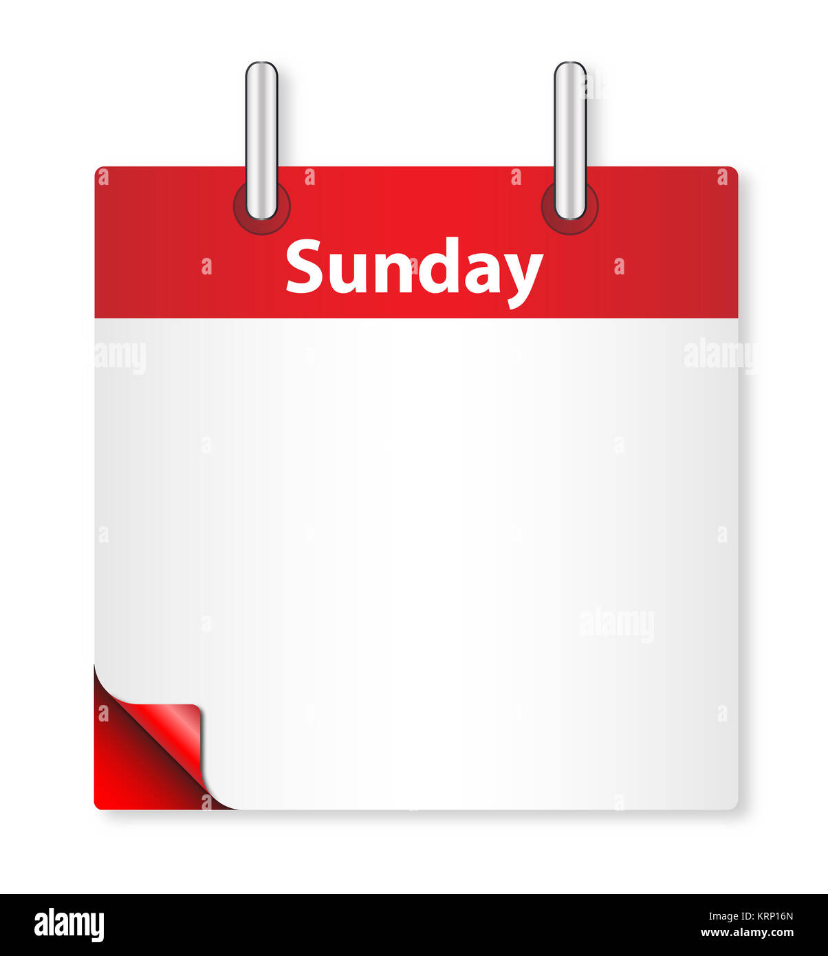 Sunday Calendar Clipart