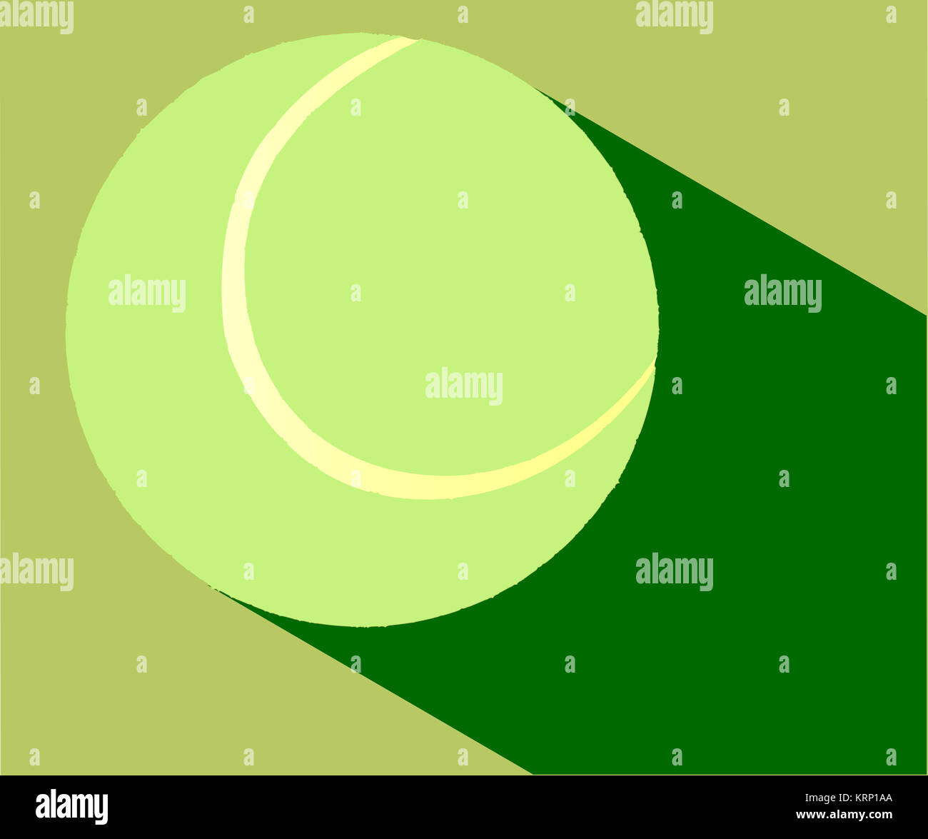 Tennis Ball And Shadow Stock Photo - Alamy