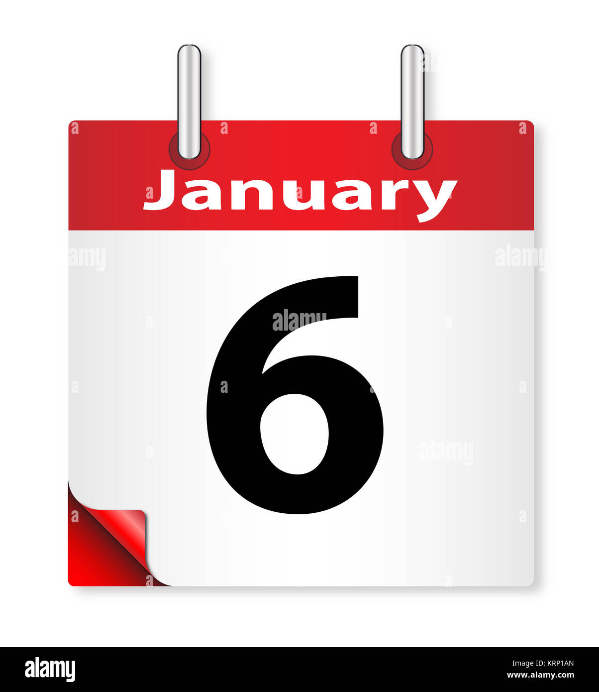 Date January 6th Stock Photo - Alamy