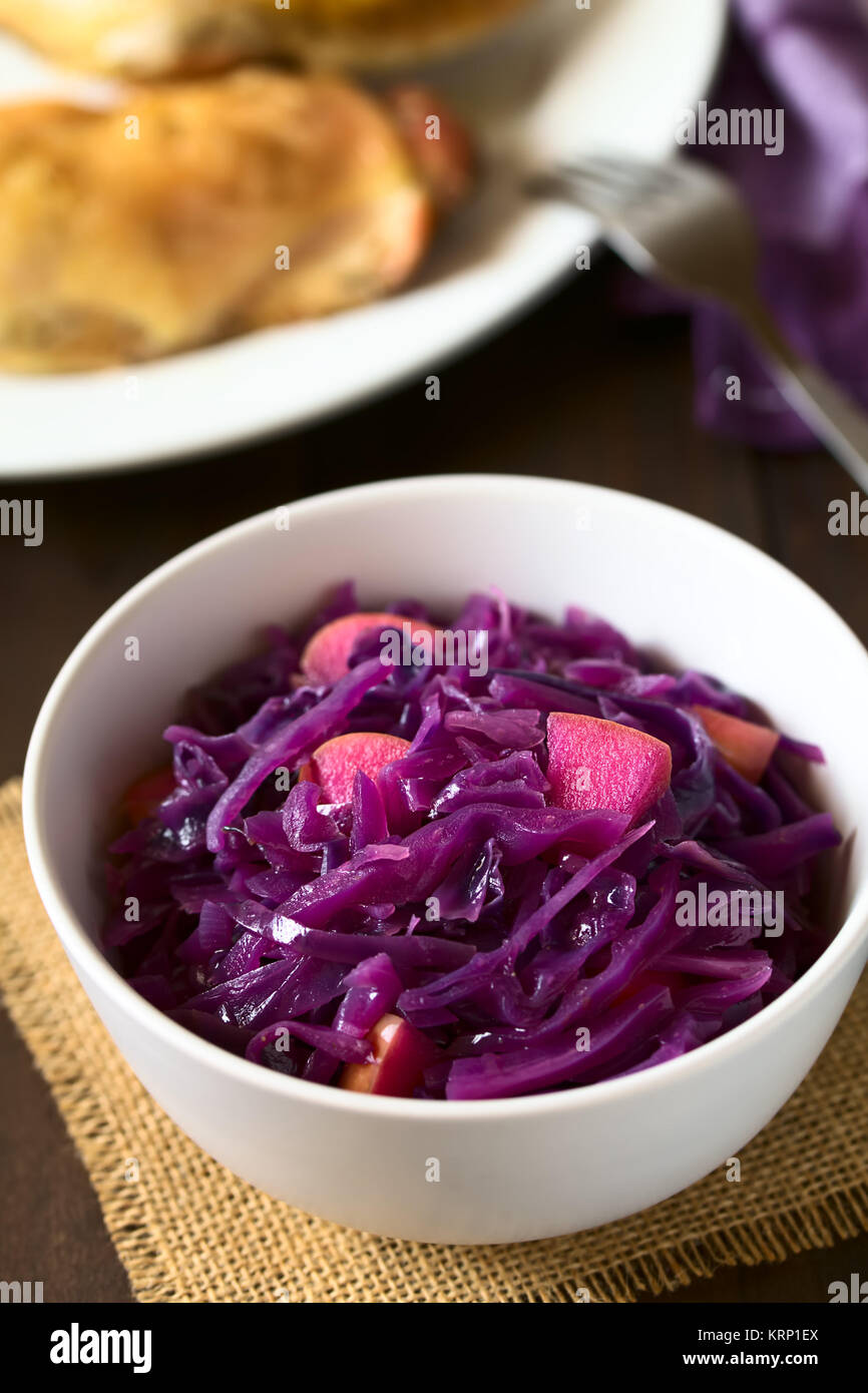 Braised Red Cabbage Stock Photo - Alamy