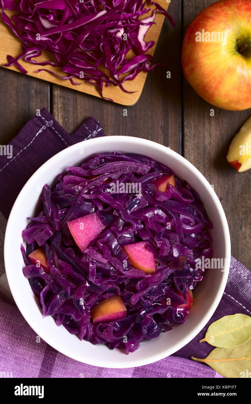 Braised Red Cabbage Stock Photo - Alamy