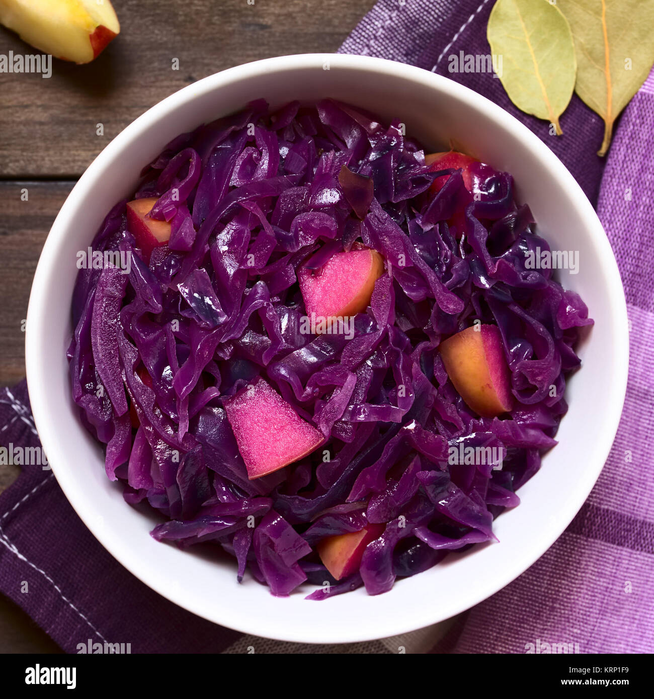Braised Red Cabbage Stock Photo - Alamy