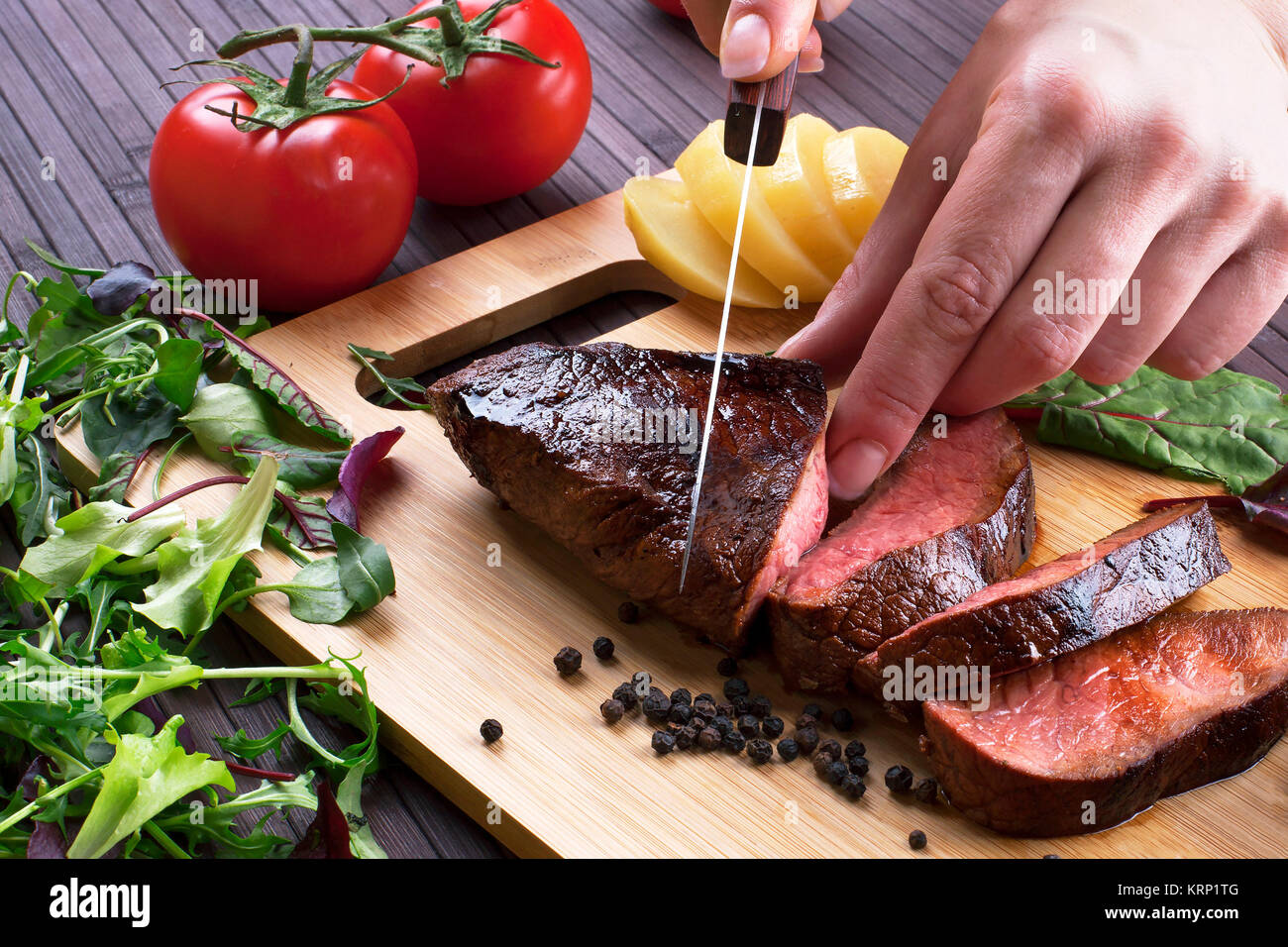 Beef steak - Stock Image Stock Photo - Alamy