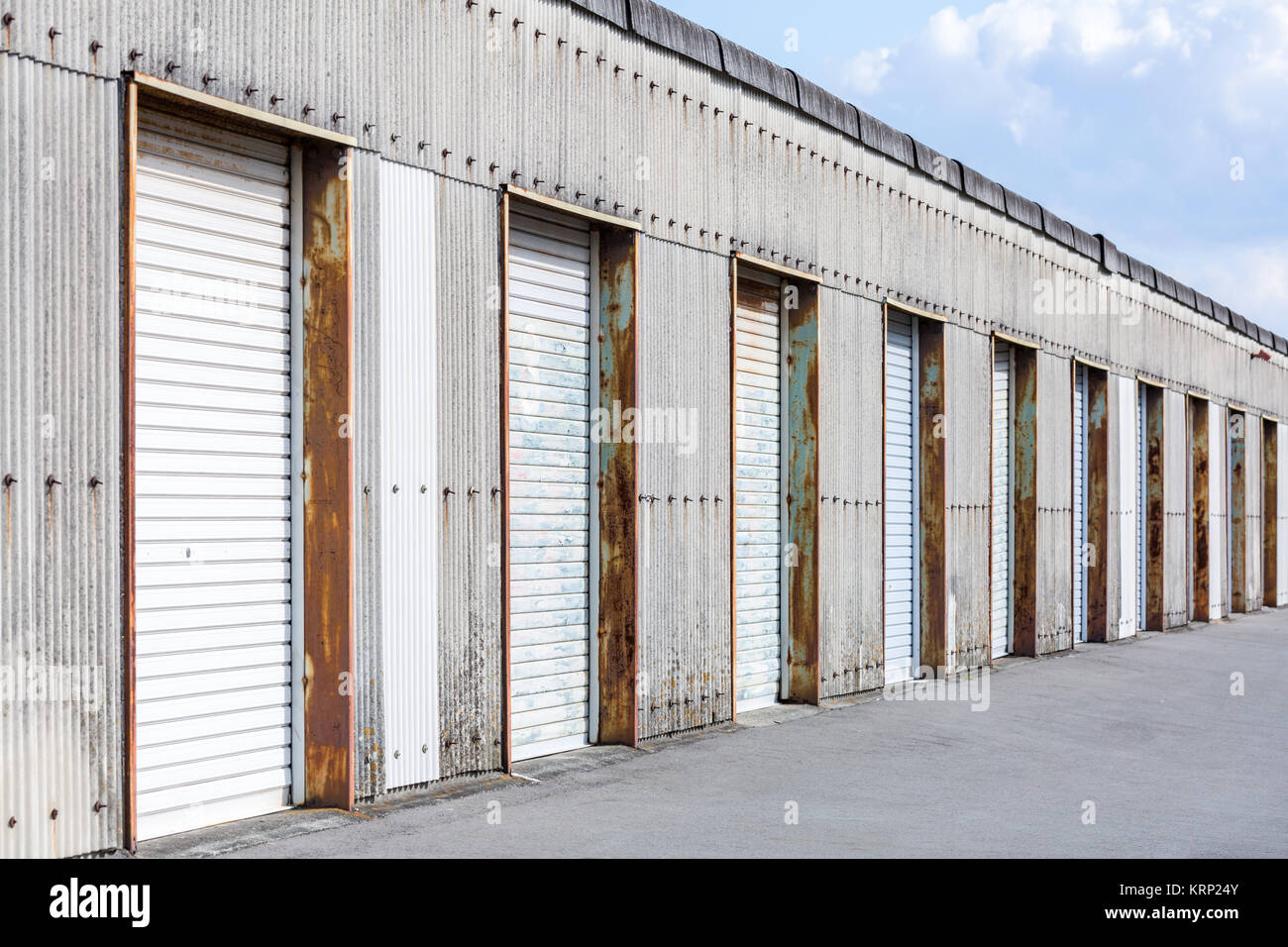 Metallic roller shutter with door lock hi-res stock photography and ...