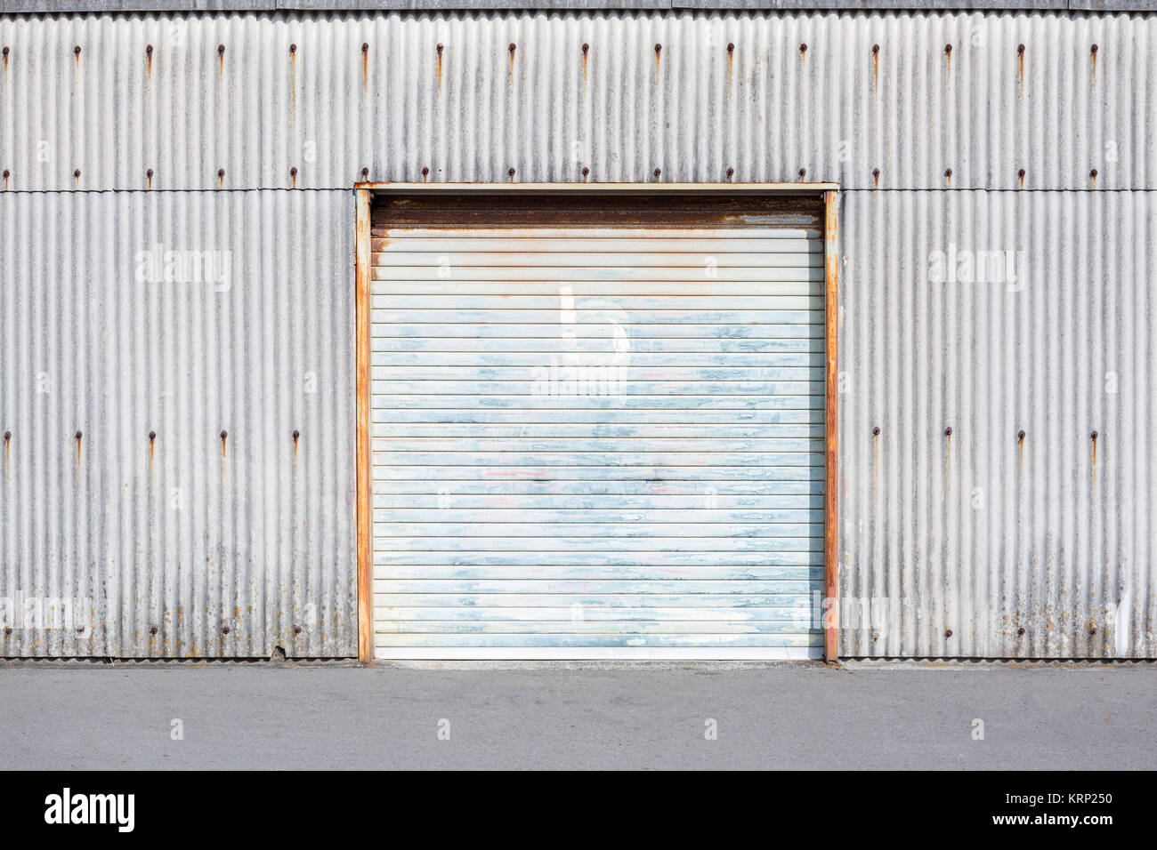 Metallic roller shutter with door lock hi-res stock photography and ...
