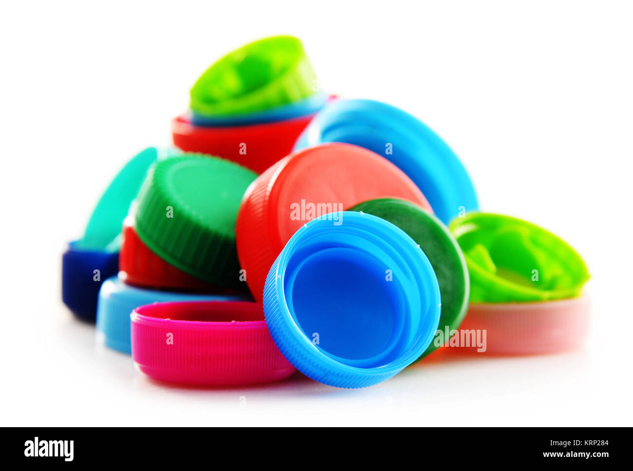 Composition with colorful plastic bottle caps Stock Photo - Alamy