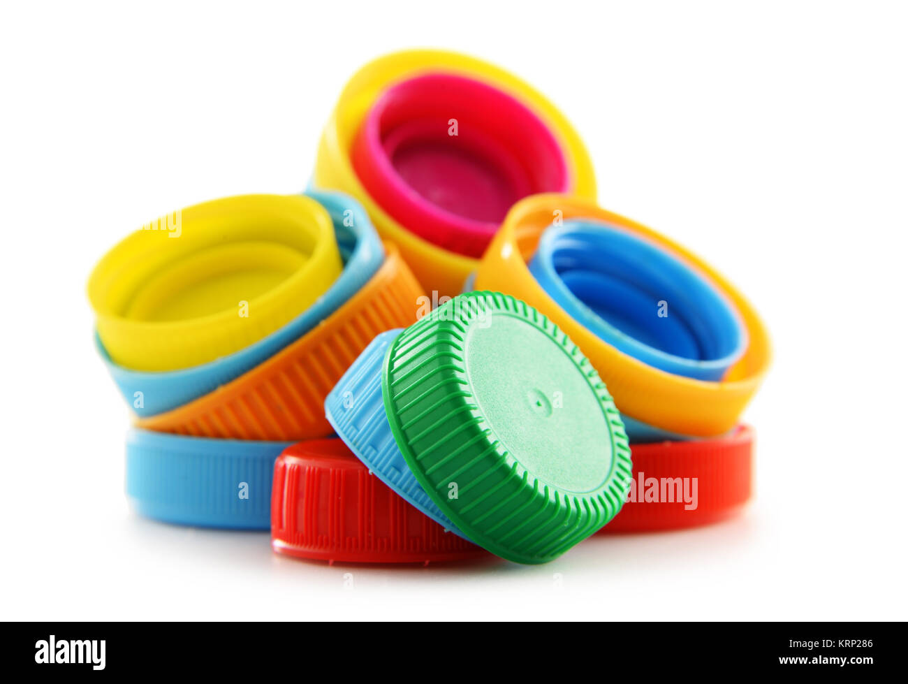 Composition with colorful plastic bottle caps Stock Photo - Alamy