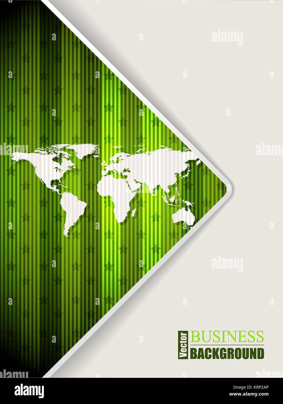 Abstract green brochure with world map Stock Photo - Alamy