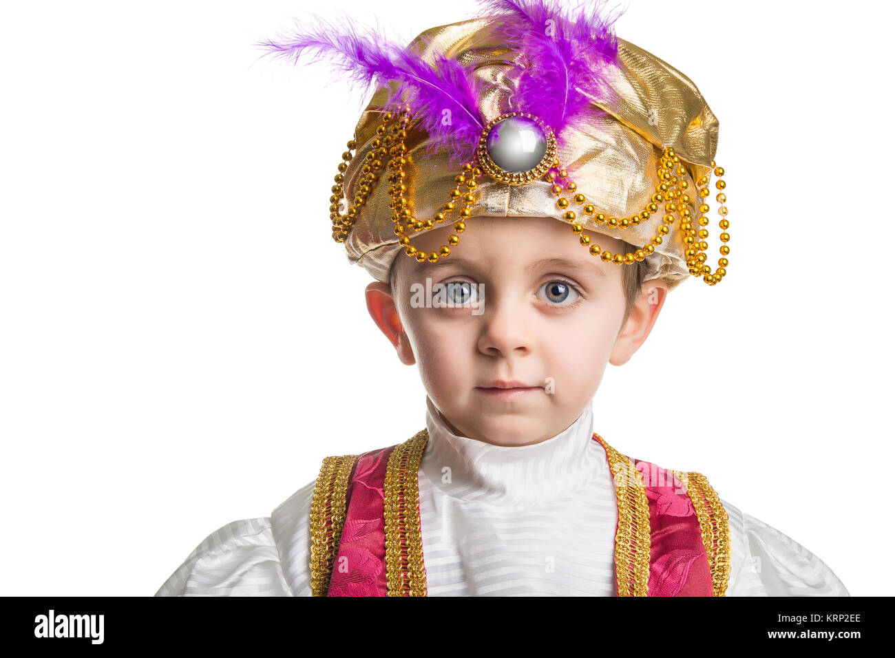 Sultan child on white Stock Photo - Alamy