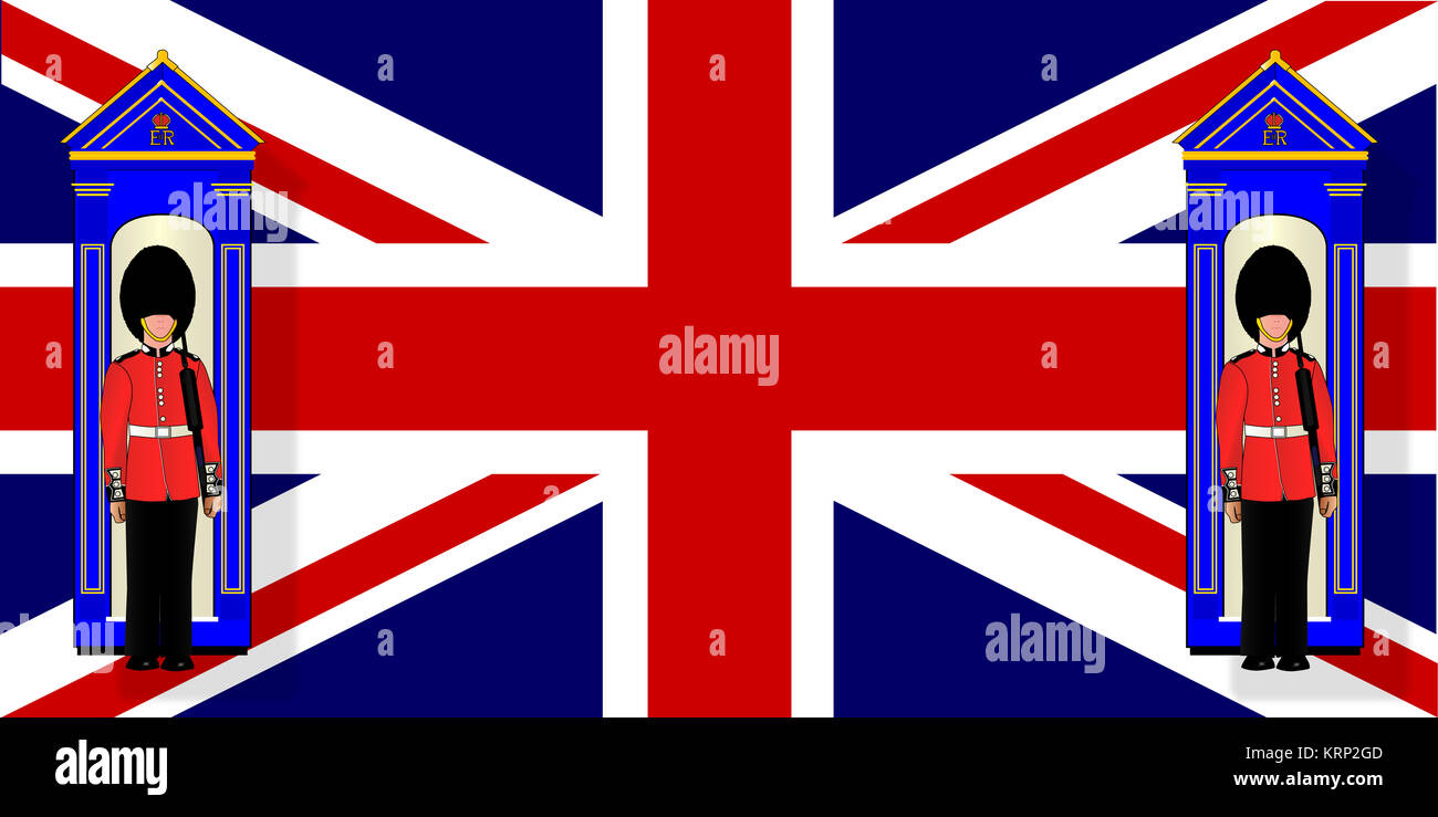 Grenadier guards flag hi-res stock photography and images - Alamy