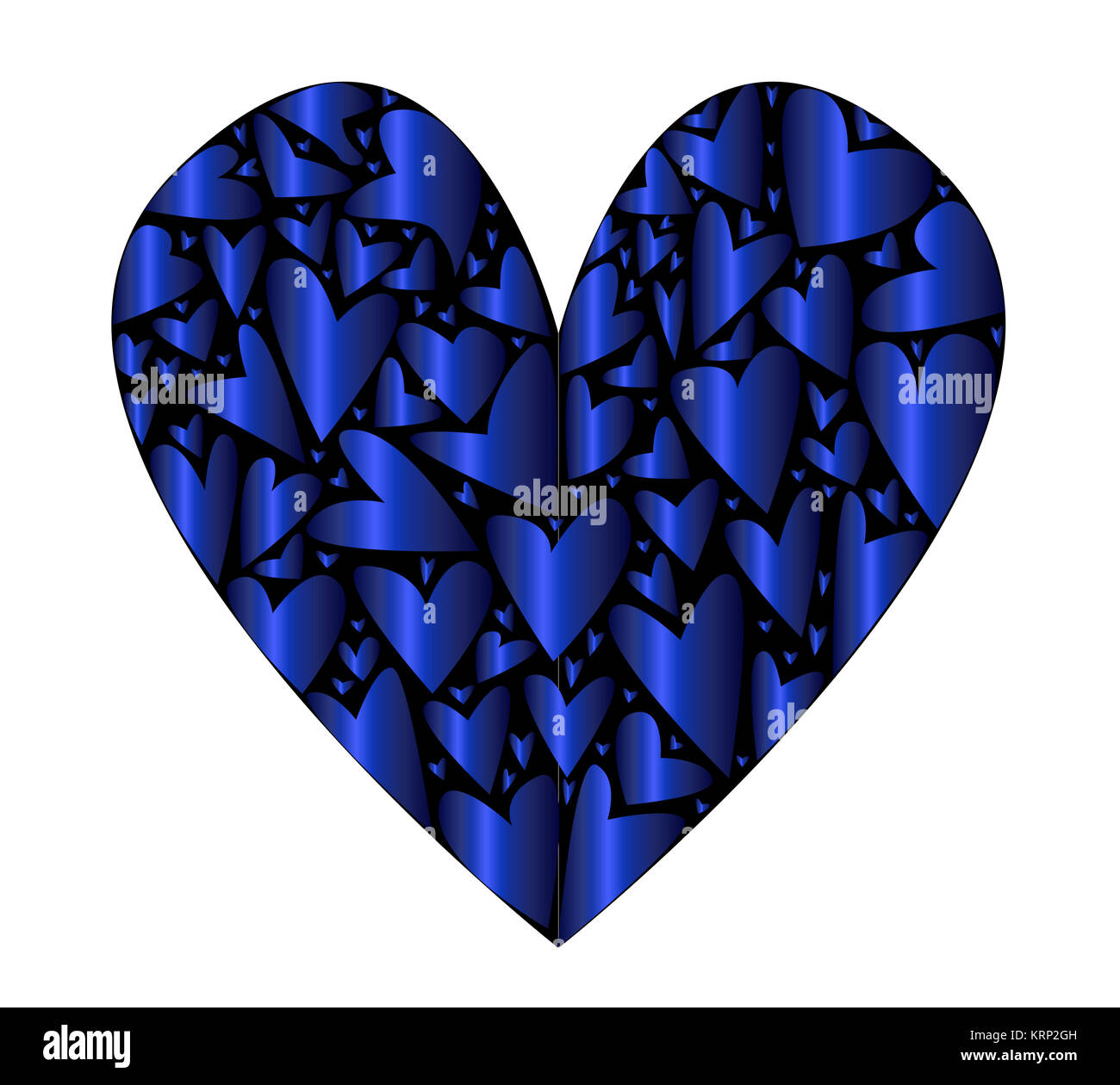 Cold Blue Heart Stock Photo - Alamy