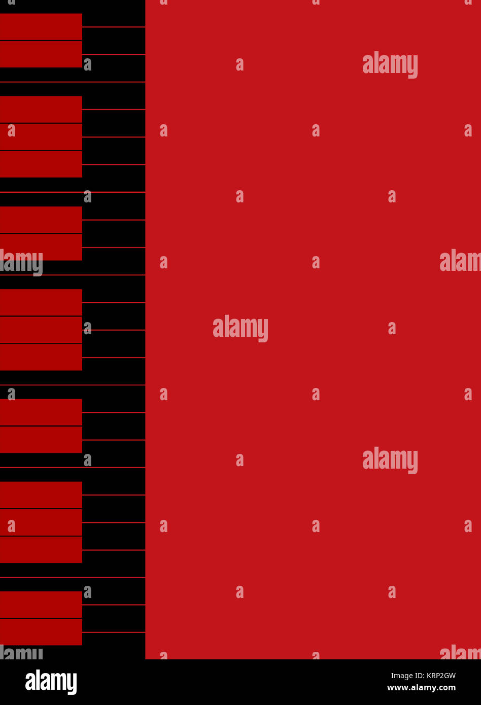 Red Piano Keys Background Stock Photo - Alamy
