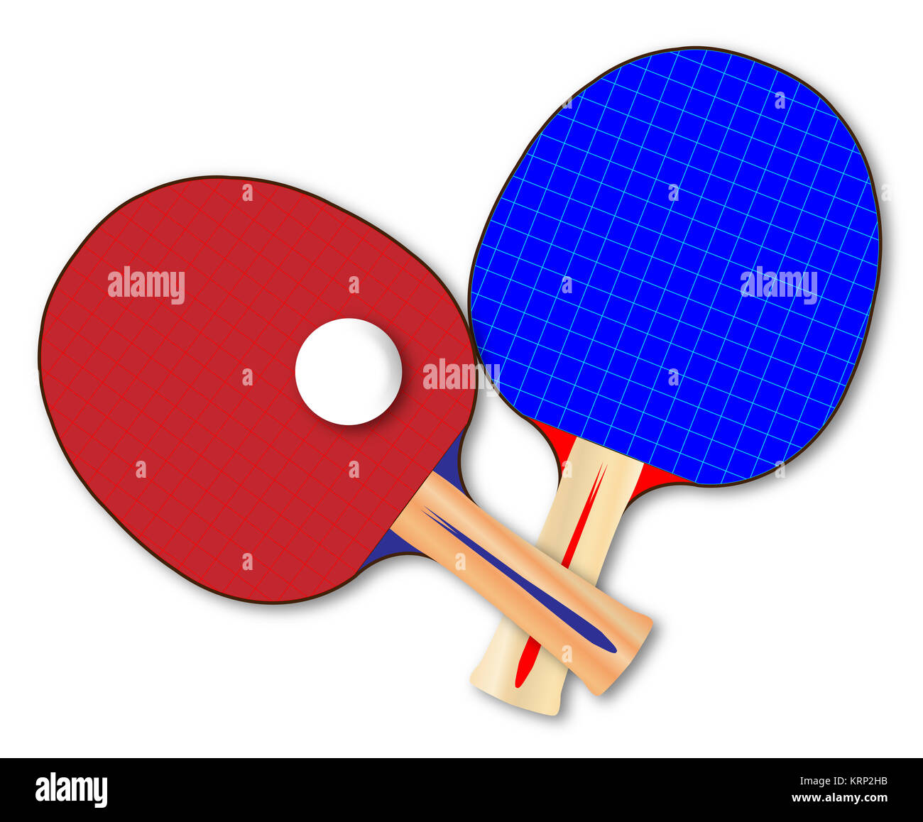 Pair Of Table Tennis Bats Stock Photo - Alamy