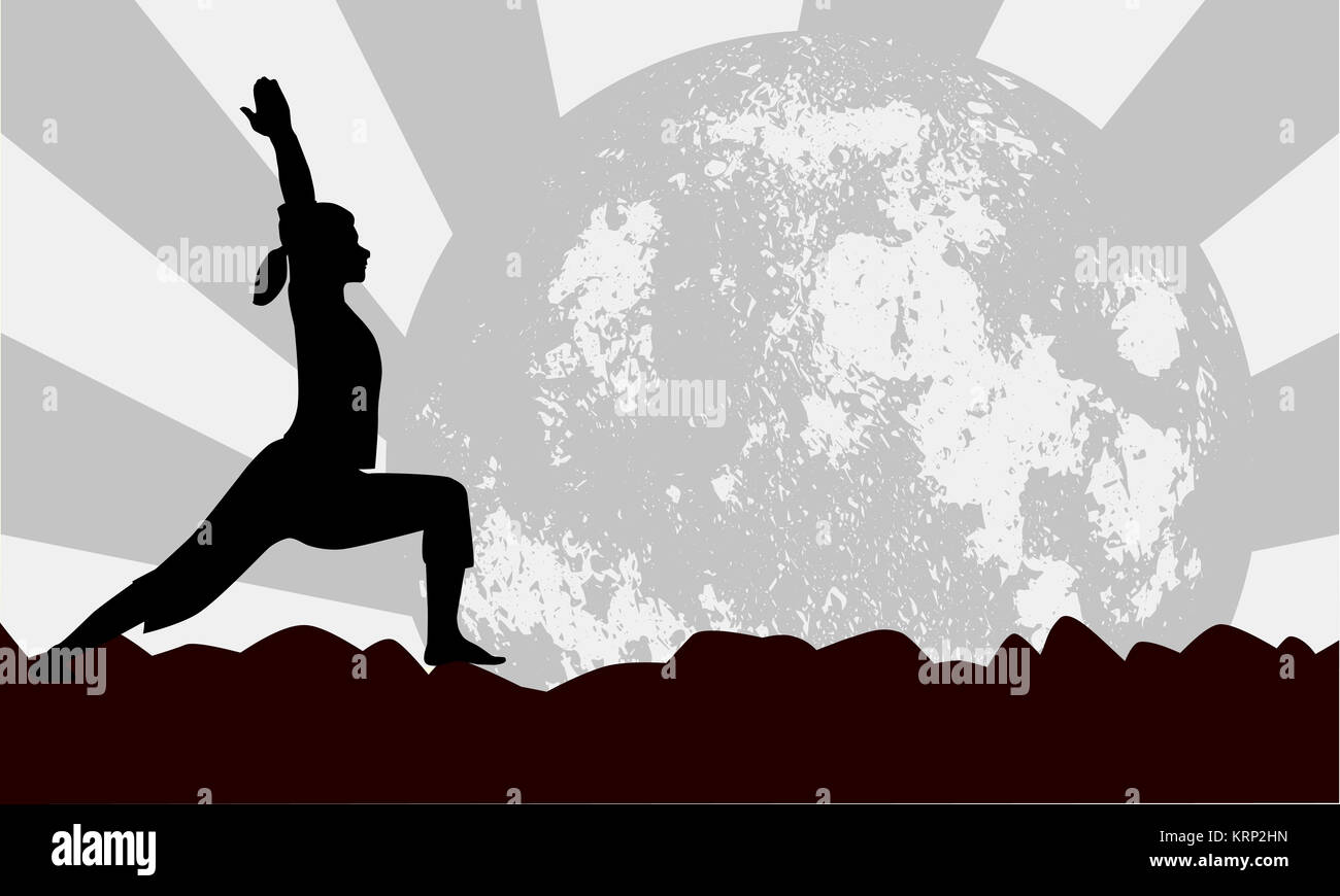 Yoga Landscape Asana Stock Photo - Alamy