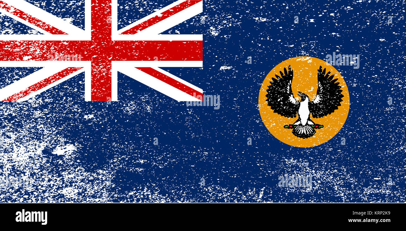 South Australia State Grunge Flag Stock Photo - Alamy