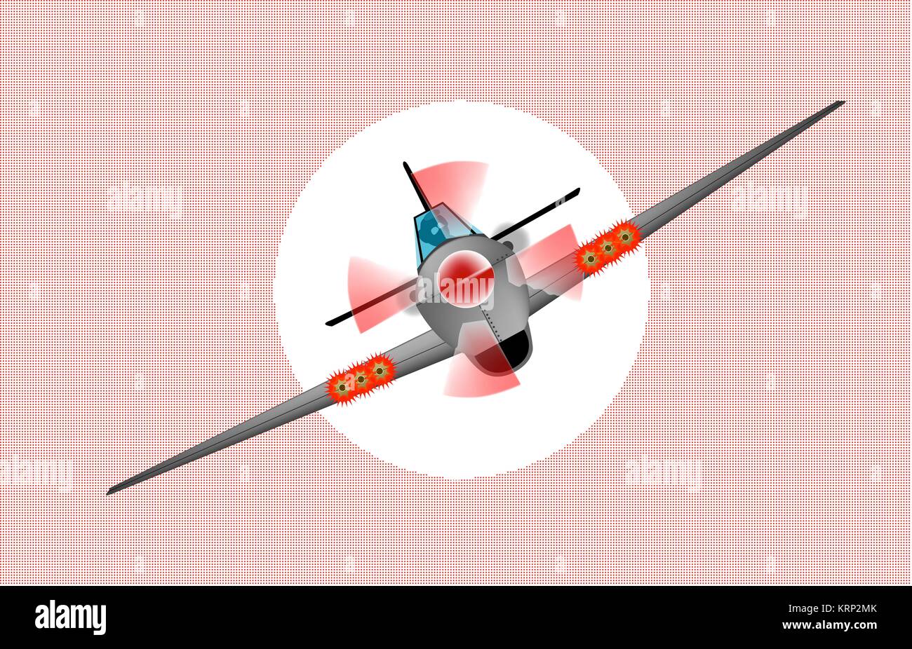 Diving Fighter Plane Stock Photo - Alamy