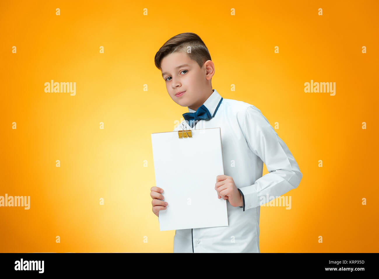 The boy with tablet for notes Stock Photo - Alamy