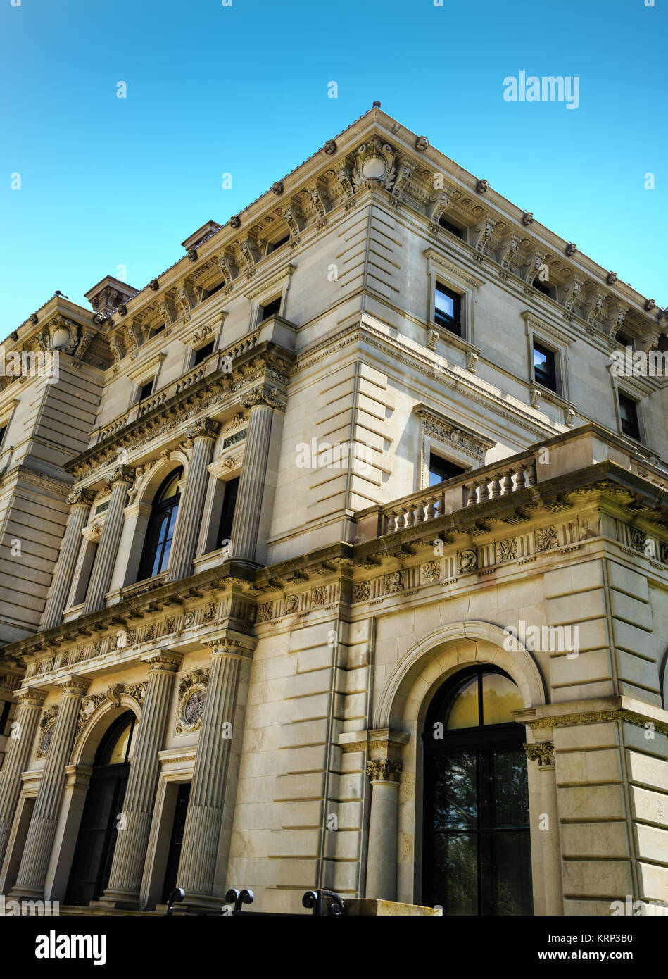A View of an Old Stone Mansion Stock Photo - Alamy