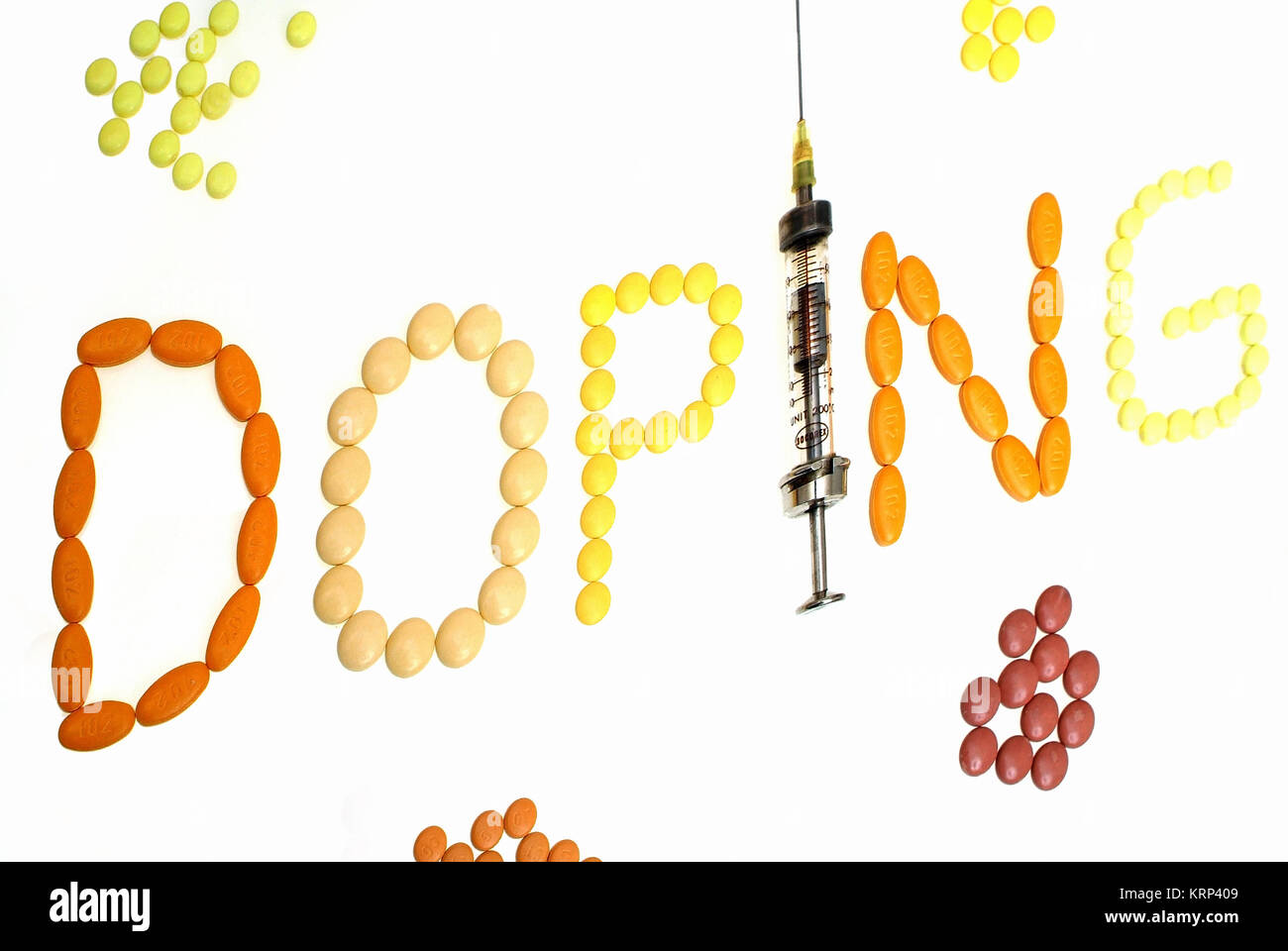 Symbolbild Doping - symbolic for doping Stock Photo - Alamy