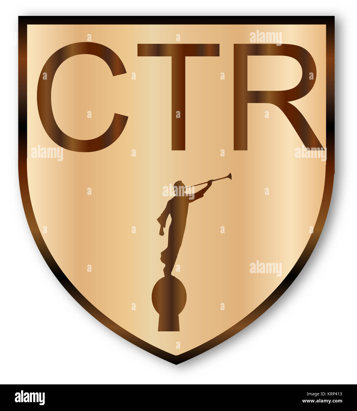 CTR Wooden Shield Stock Photo - Alamy