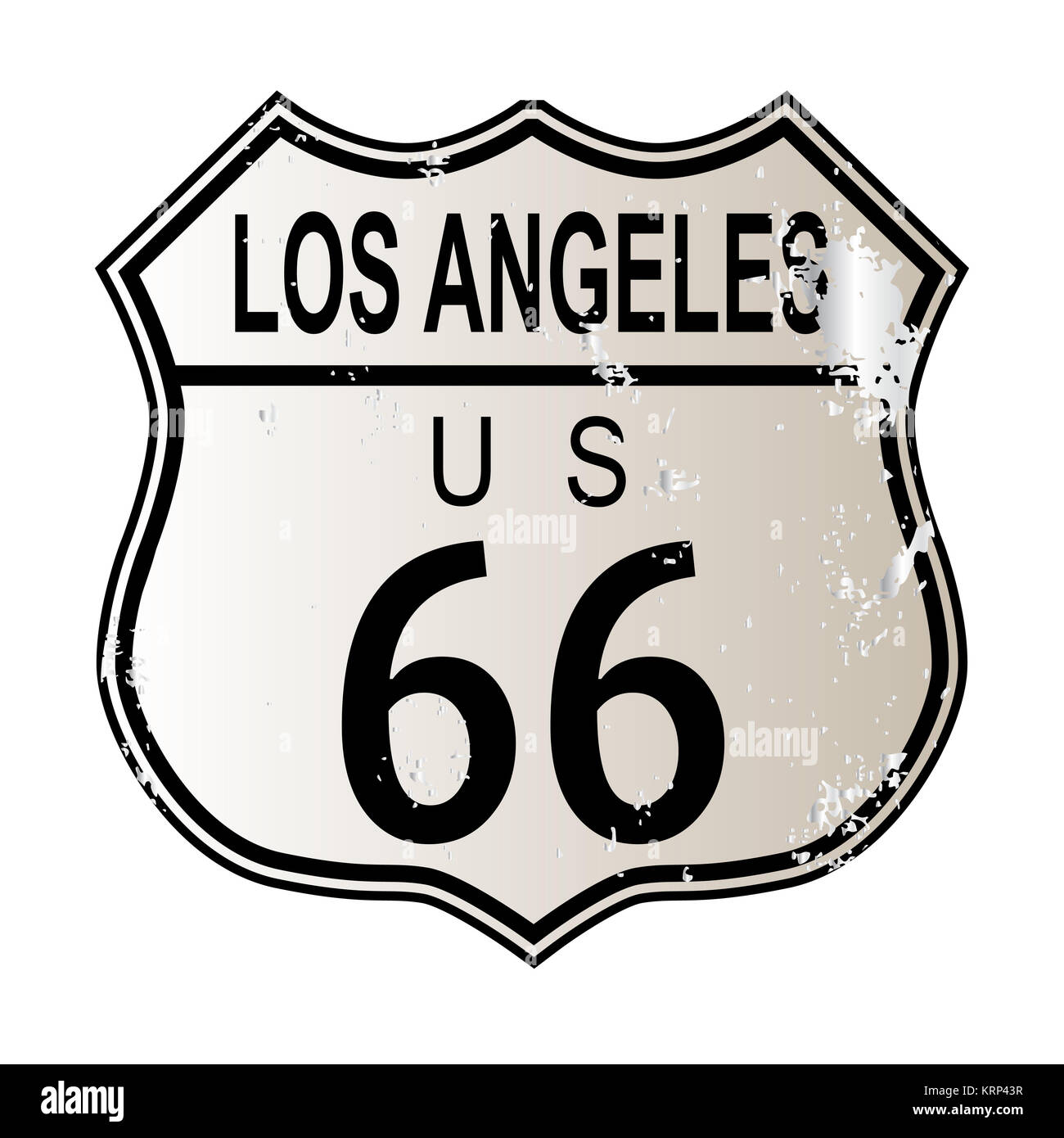 Los Angeles Route 66 Sign Stock Photo - Alamy