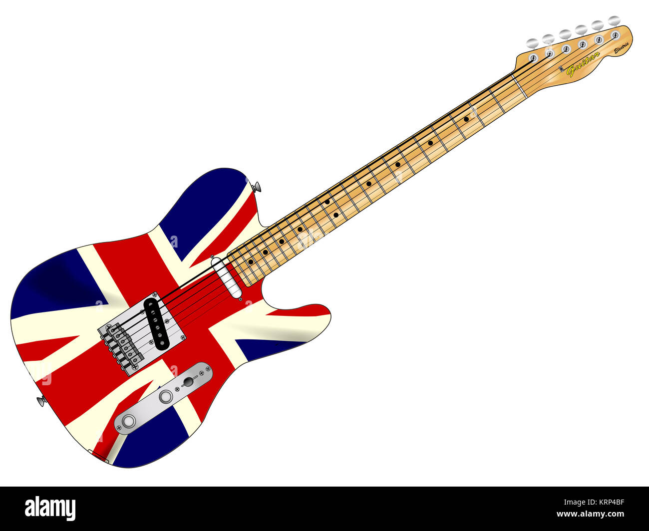 Electric telecaster guitar Cut Out Stock Images & Pictures - Alamy