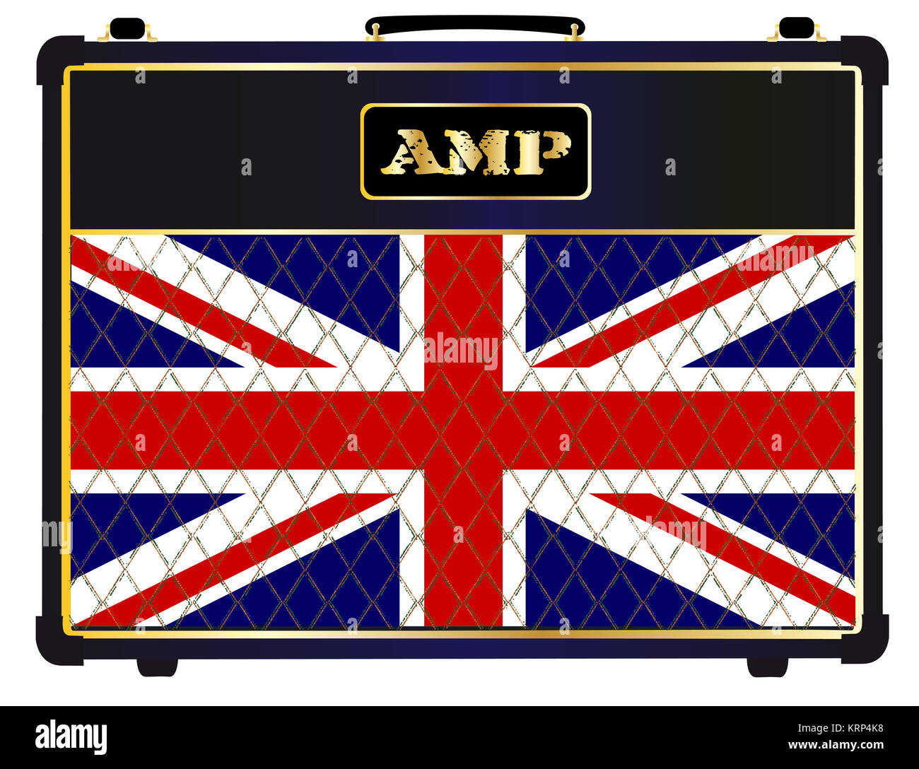 Union Jack Guitar Amplifier Stock Photo - Alamy