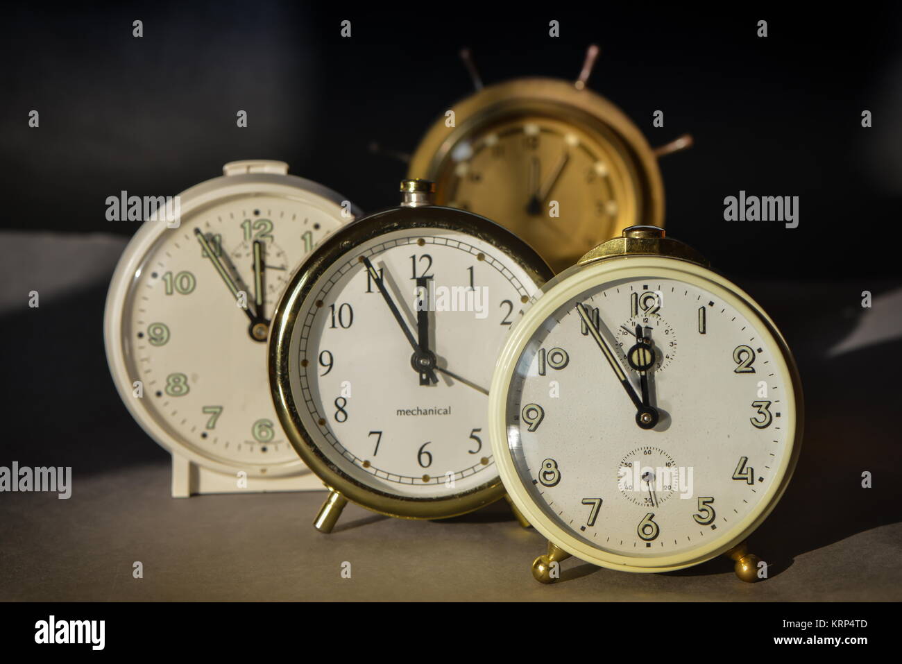 five to twelve or five past twelve Stock Photo - Alamy